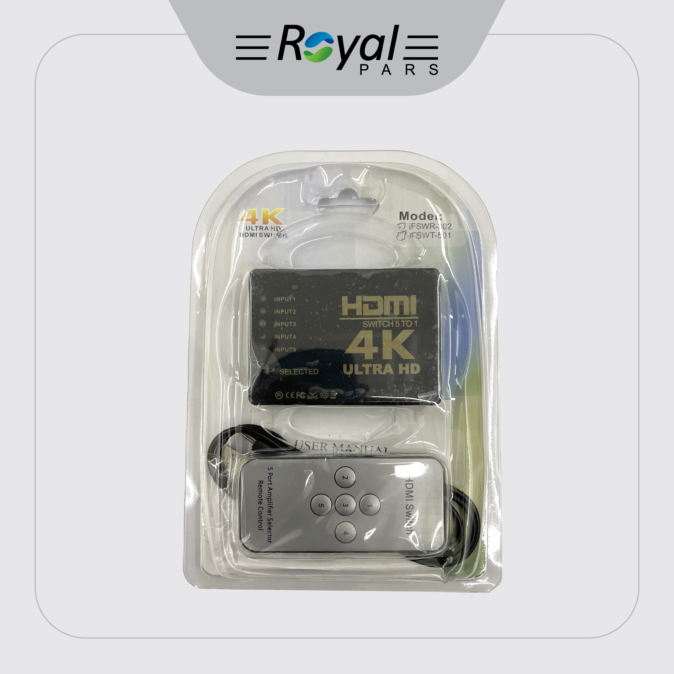 سوییچ HDMI 3x1 رویال - رویال