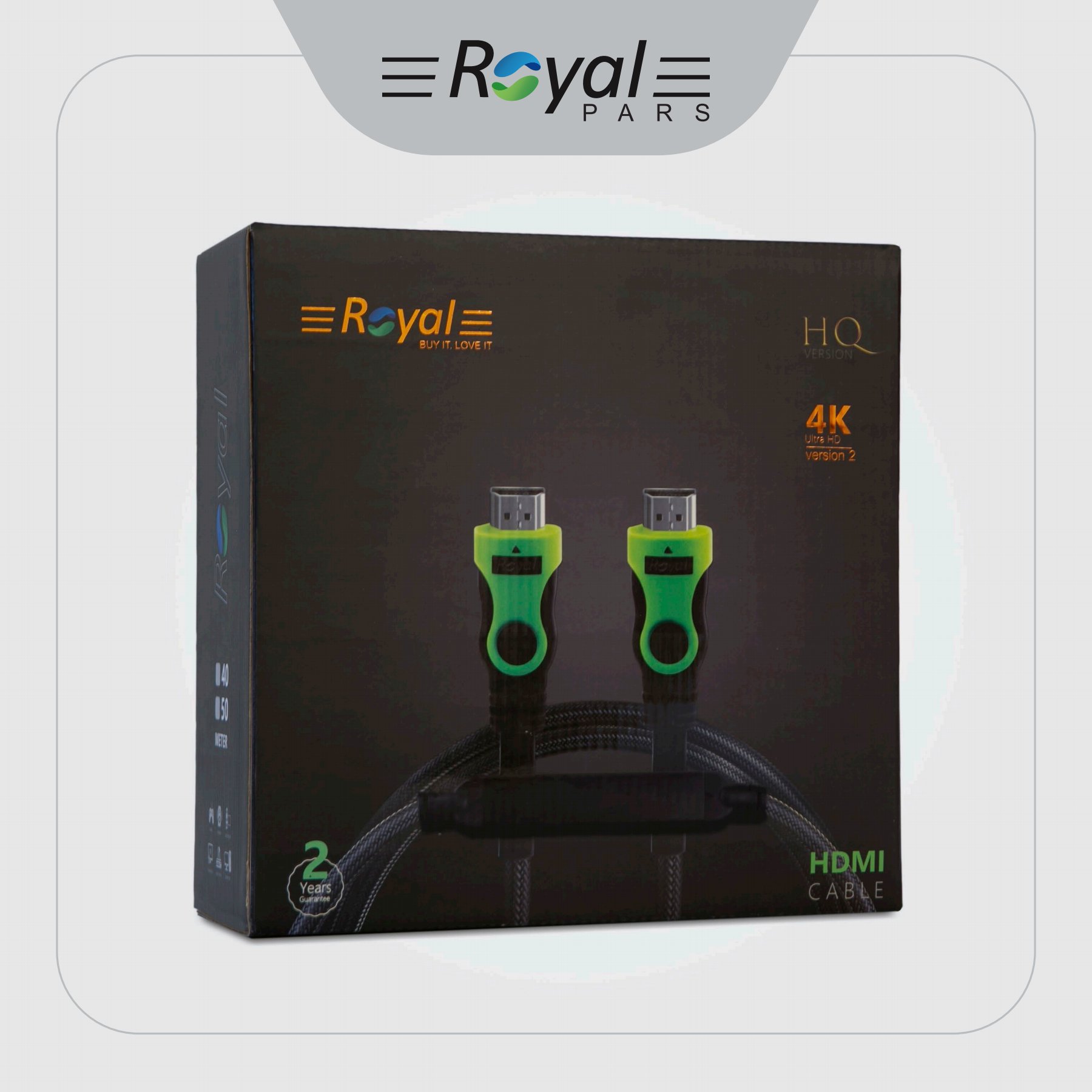 کابل HDMI رویال ریپیتر دار 30 متری - رویال