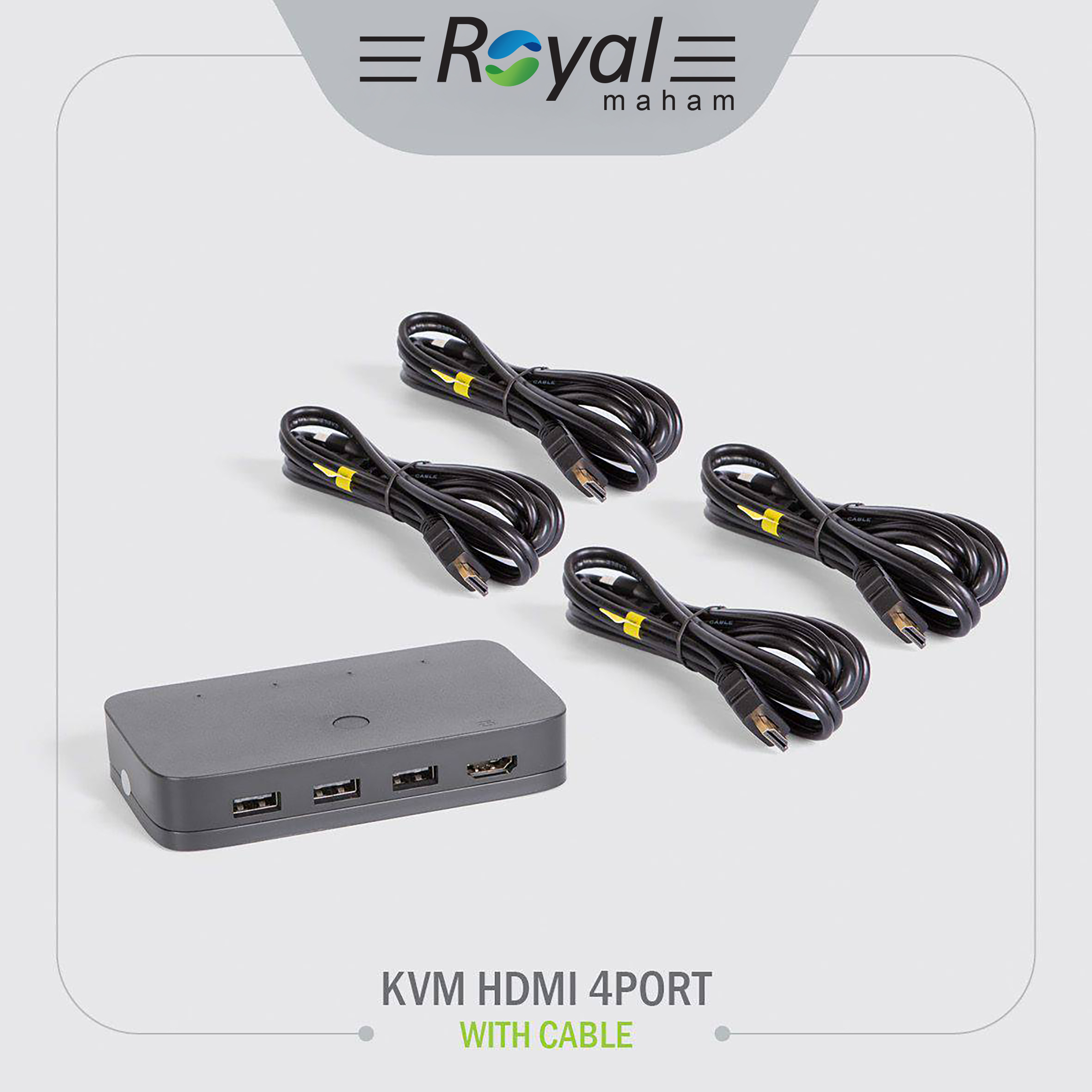 سوییچ KVM HDMI 4 PORT رویال | لوازم جانبی کامپیوتر royal