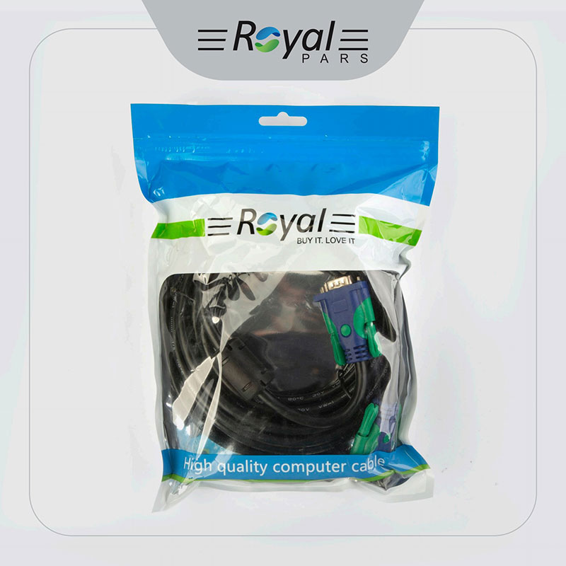 کابل 6+3 VGA رویال 3 متری - رویال