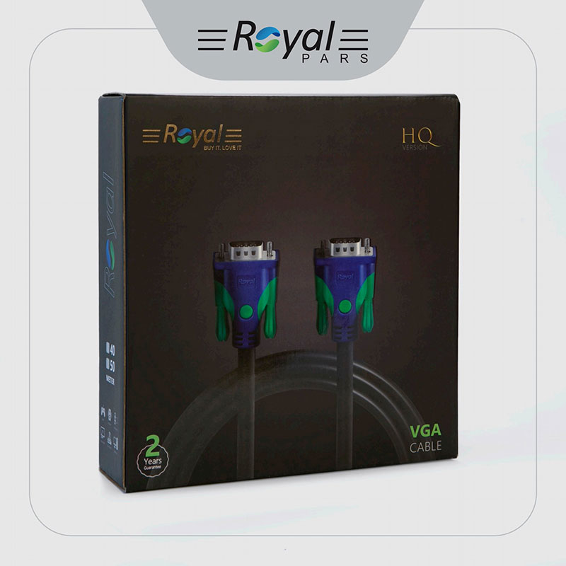 کابل 6+3 VGA رویال 40 متری - رویال