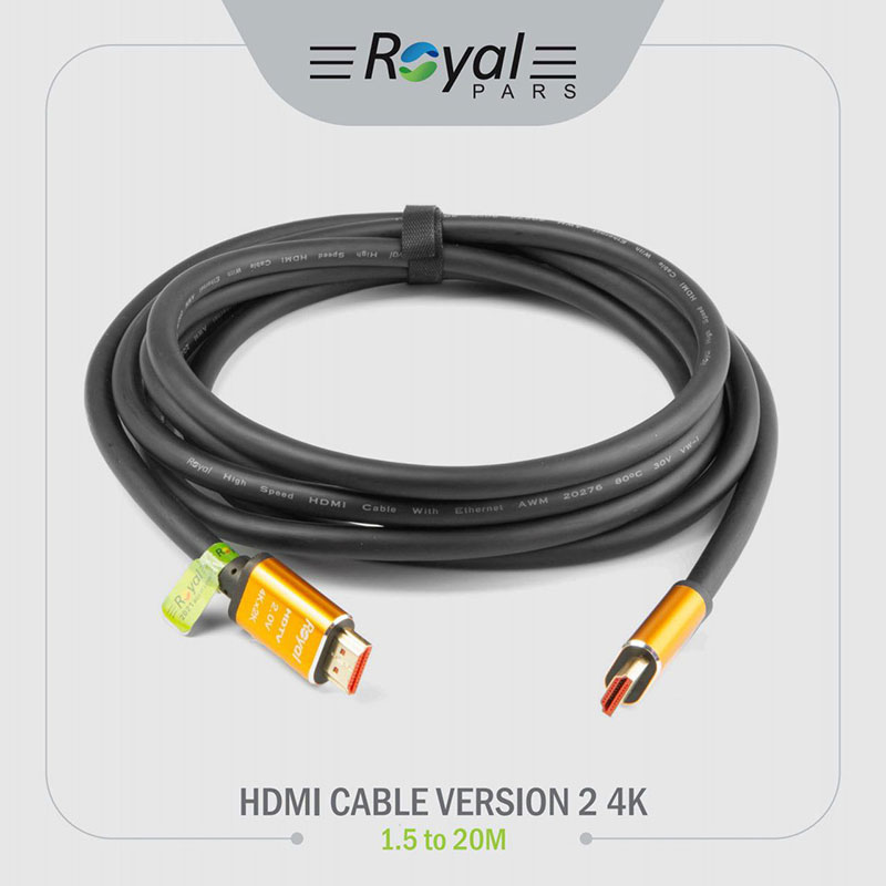 کابل HDMI 4K رویال 20 متری - رویال